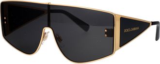 Dolce & Gabbana 0DG2305 Gold Metal Square Sunglasses - Gold