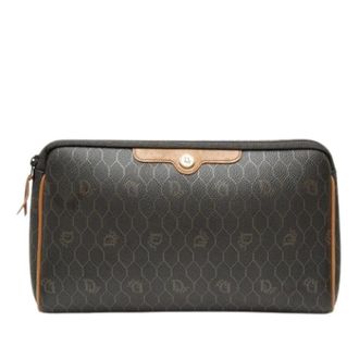 Dior Pre-owned Canvas Clutch - - Pre-owned - Damen - Braun - ONE SIZE