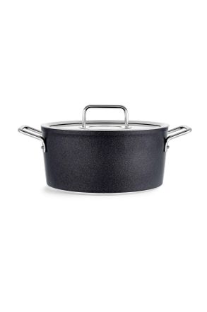 FISSLER Kochtopf Adamant, Schwarz, Metall, 4,9 L, backofengeeignet, kratzfest, Kochen, T&ouml;pfe, Kocht&ouml;pfe