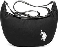 U.S.Polo Association U.S.POLO ASSN. - Sac hobo en coton, noir (20 X 10.5 X 18 cm)