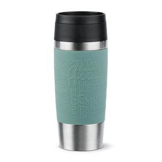 Emsa N20210 Travel Mug Classic Isolierbecher 0,36 Liter | neuer Komfort-Schraubverschluss | Edelstahl | 4h hei&szlig; und 8h kalt | 100% dicht | sp&uuml;lmaschinenfes