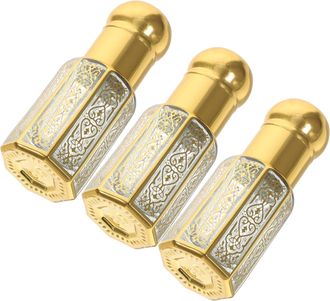 Artibetter 3 St&uuml;ck Teiliges &Auml;therische &Ouml;l Rollflaschen aus Glas mit Tropfer Auslaufsichere Reise duftflaschen Kompakte Nachf&uuml;llflaschen f&uuml;r Gesichts&ouml;l und Parf&uuml;m