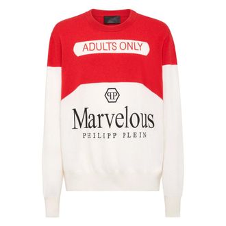Philipp Plein Homme, Pulls, Multicolore, Taille: L Marvelous Pullover Round Neck