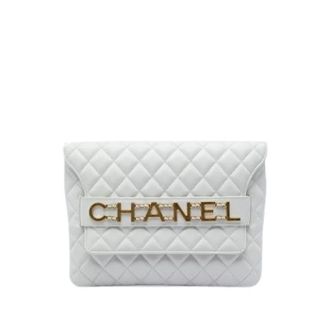 Chanel Pre-owned Vintage Quilted Clutch - - Pre-owned - Damen - Wei&szlig; - ONE SIZE