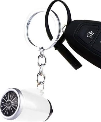 Generico Flkiglm Porte-cl&eacute;s en m&eacute;tal - Porte-cl&eacute;s en forme de moteur davion, sp&eacute;cimen d&eacute;coratif cr&eacute;atif en m&eacute;tal pour femmes et hommes Porte-sac &agrave; main Accesso