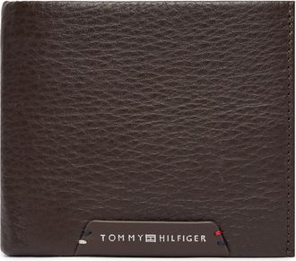 Tommy Hilfiger Geldb&ouml;rse Tommy Hilfiger Th Corp Cc Flap And Coin AM0AM14780 Dunkelbraun
