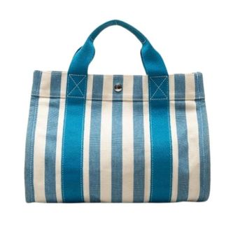 Herm&egrave;s Sac cabas Pre-owned Cannes PM - Femme - Pre-owned - Bleu - Taille: ONE Size
