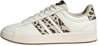 adidas Femme Grand Court 3.0 Shoes, Crystal Linen/Aurora Coffee/Matte Gold, 41 1/3 EU