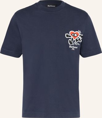 Barbour T-Shirt Mul Camping blau