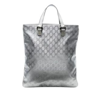 Gucci Sac Cabas Pre-owned en Toile - Femme - Pre-owned - Gris - Taille: ONE Size