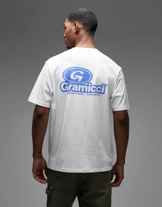Gramicci 82 - T-shirt &agrave; manches courtes avec imprim&eacute; graphique au dos - Blanc