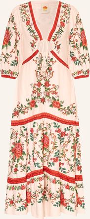 Farm Rio Farm Rio Kleid Flower Tapestry Mit Leinen Und 3/4-Arm rosa