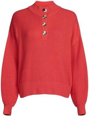 Vila Pull &agrave; col boutonn&eacute;