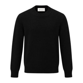 Ami Rundhals-Pullover mit Ami de Coeur - - Knitwear - Herren - Schwarzk - M