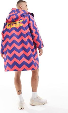 OOSC Fresh Prince - Sherpa-Wickelmantel mit rosa und lila Chevron-Muster-Bunt