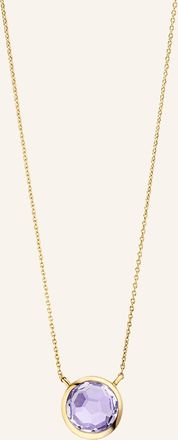 Leaf Halskette Amethyst Aus 14 Karat Gelbgold gold