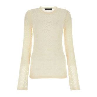Marco Rambaldi Elegante Ivory Spitzenoberteil - - Knitwear - Damen - Wei&szlig; - S