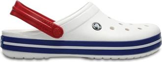 Crocs Unisexe Adulte Crocband Clog Sabots, White/Blue Jean, 46/47 EU