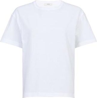 Toteme T-shirt droit brod&eacute; en coton biologique