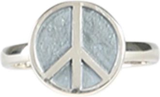 Needles Homme, Accessoires, Gris, Taille: 50 MM Peace Ring