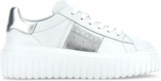 Hogan Femme, Chaussures, Blanc, Taille: 36 1/2 EU H-Stripes Baskets