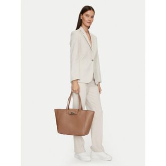 Calvin Klein Handtasche Calvin Klein Ck Push Medium Shopper K60K612147 Braun