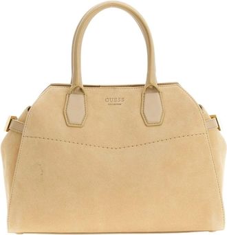 Guess Femme, Sacs, Beige, Taille: ONE Size Yulia Small Satchel