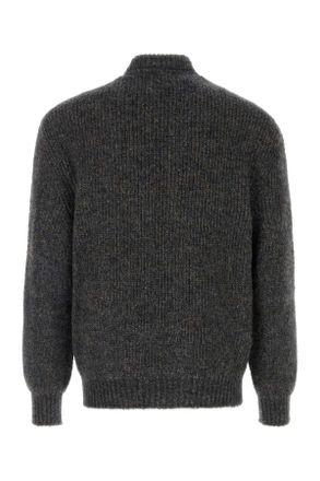 Giorgio Armani Mohair Blend Cardigan - Gray