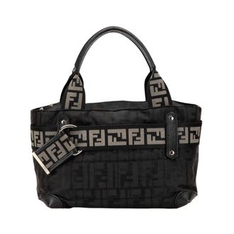 Fendi Sac cabas structur&eacute; Pre-owned avec anses et poche int&eacute;rieure - Femme - Pre-owned - Noir - Taille: ONE Size
