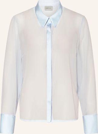 Gestuz Hemdbluse Gzchif Mit Abnehmbarer Schluppe blau