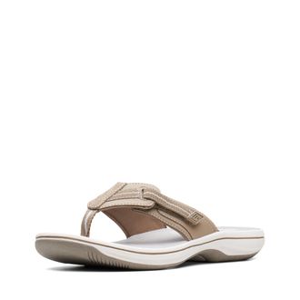 Clarks Damen Brinkley Jazz Flipflop, Sand Synthetic, 37 EU