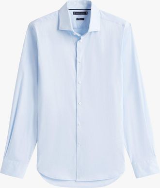 Tommy Hilfiger Chemise col classique en coton m&eacute;lang&eacute;
