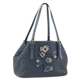 Bottega Veneta Sac &agrave; main vintage Pre-owned - Femme - Pre-owned - Bleu - Taille: ONE Size