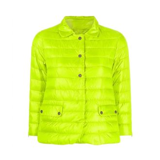 Herno Crop-Sleeve Daunenjacke - - Jackets - Damen - Gr&uuml;n - XS