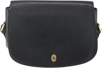 Dior Sac bandouli&egrave;re vintage en cuir pr&eacute;-poss&eacute;d&eacute; - Femme - Pre-owned - Noir - Taille: ONE Size