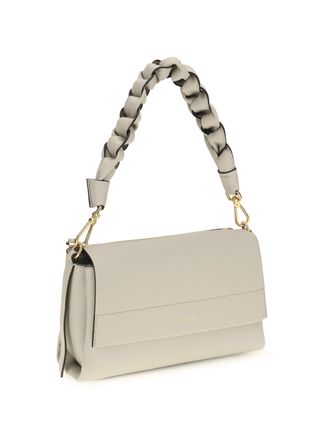 Coccinelle Womens Boheme Shoulder Bag Eucalipto-Fango Calf Leather Bos Taurus Eucalipto/fango