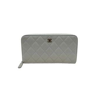 Chanel Pre-owned Matelass&eacute; Long Wallet - - Pre-owned - Damen - Grau - ONE SIZE