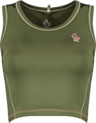 Moncler Femme, Tops, Vert, Taille: 38 FR Hauts sans manches