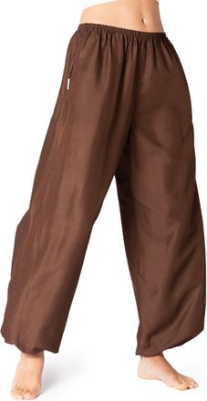 Panasiam Haremshose einfarbig, Braun L