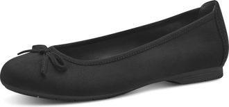 Jana Damen Ballerinas Elegant mit Schleife Weite H Mehrweite, Schwarz (Black), 40 EU