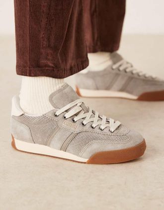 Polo Ralph Lauren Hester - Baskets &agrave; logo - Gris