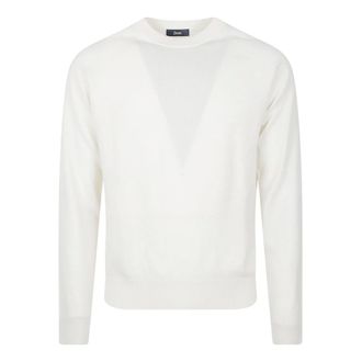 Herno Maille &agrave; col rond - Homme - Pulls - Blanc - Taille: M