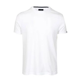 Fay Baumwoll-Jersey T-Shirt mit Rundhalsausschnitt - - Tops - Herren - Wei&szlig; - M