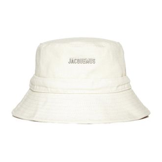 Jacquemus Femme, Accessoires, Blanc, Taille: 58 CM Gadjo Bucket Hat