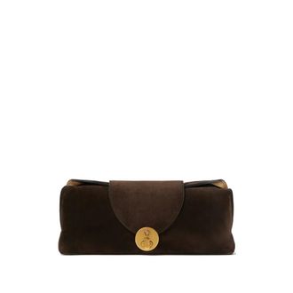 Versace Femme, Sacs, Brun, Taille: ONE Size Vivian Suede Clutch