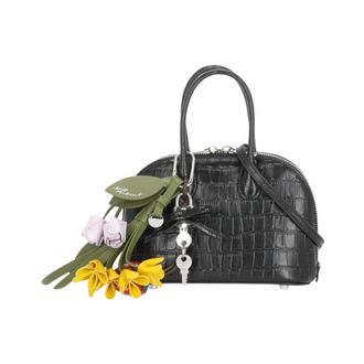 Self Portrait Croc Leather Mini Toast - - Bags - Damen - Schwarzk - ONE SIZE