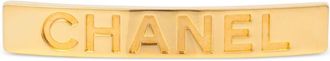 Chanel barrette à logo - Or