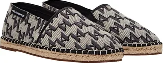Karl Lagerfeld Homme, Chaussures, Brun, Taille: 41 EU Espadrilles en toile monogramm&eacute;es