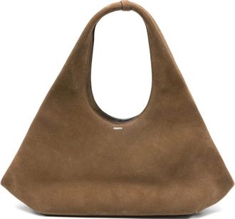 Coperni suede top-handle tote bag - Braun