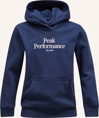 Peak Performance Jr Original Hood Kapuzensweatshirt blau